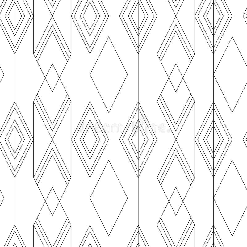 Abstract Diamond Grid, Thin Black Lines, Stylish Geometric Wallpaper ...