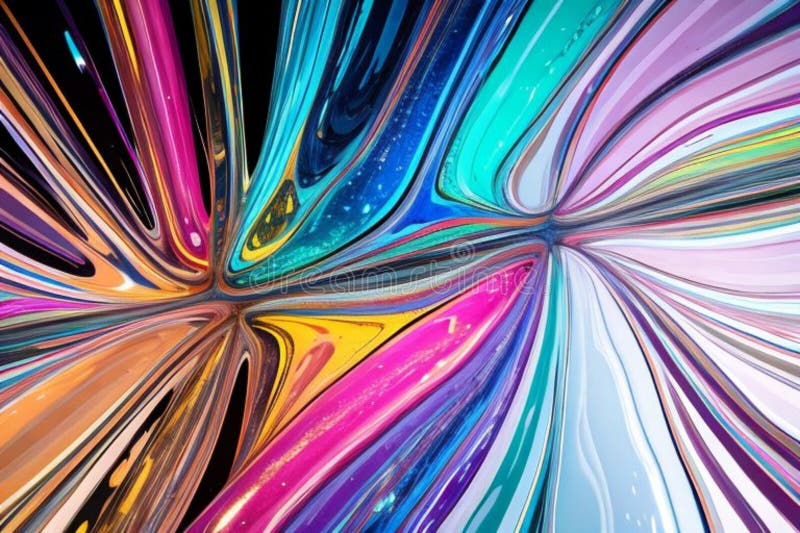 Abstract of Different Colors, Transparent Materials, Materials with ...