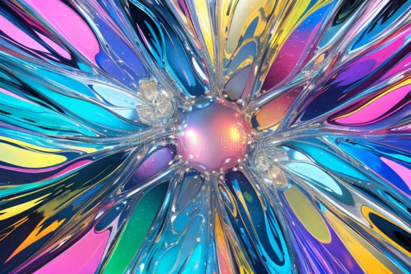 Abstract of Different Colors, Transparent Materials, Materials with ...