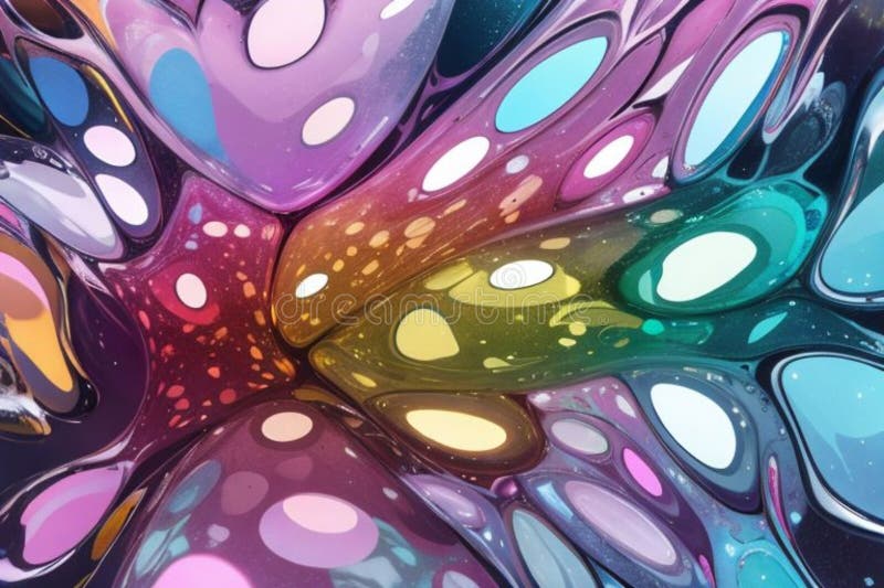 Abstract of Different Colors, Transparent Materials, Materials with ...