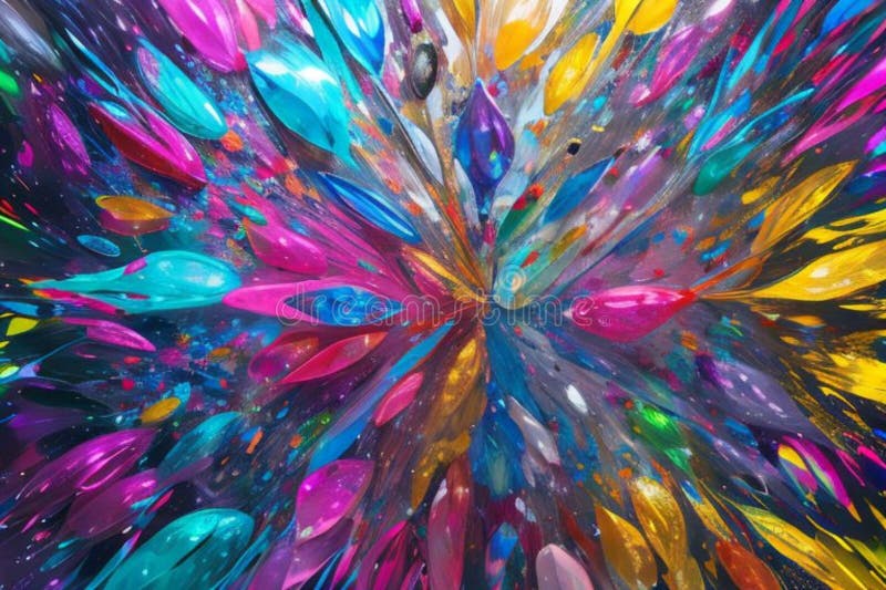 Abstract of Different Colors, Transparent Materials, Materials with ...