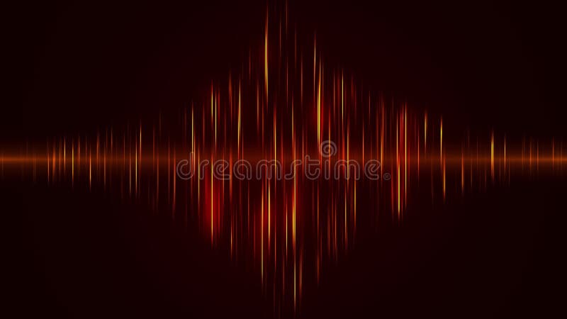 Abstract Digital Animated Sound Wave. Equalizer, Wave on Black ...