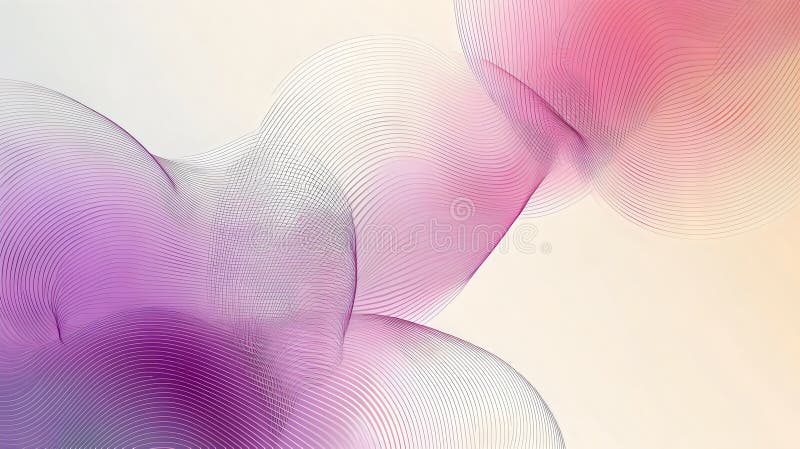 Abstract Digital Art Background Featuring Dramatic Curve Lines on a ...