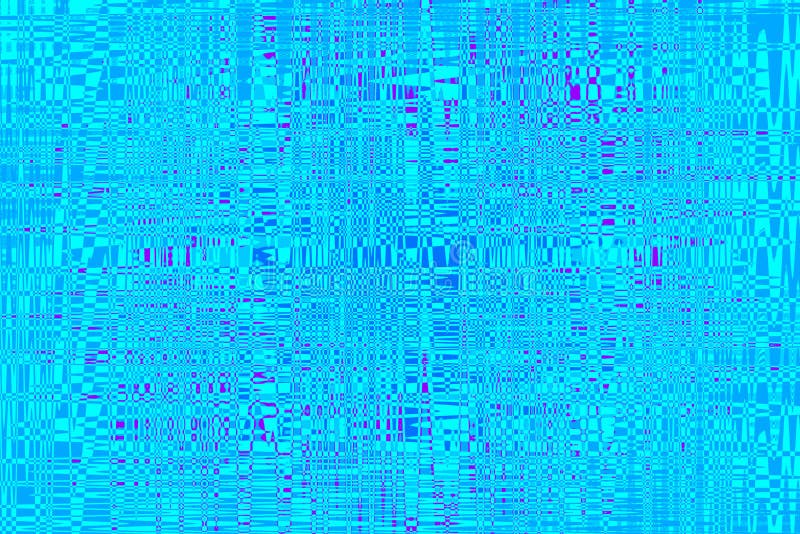 Abstract Digital Art Bright Blue Busy Pattern Stock Illustration ...