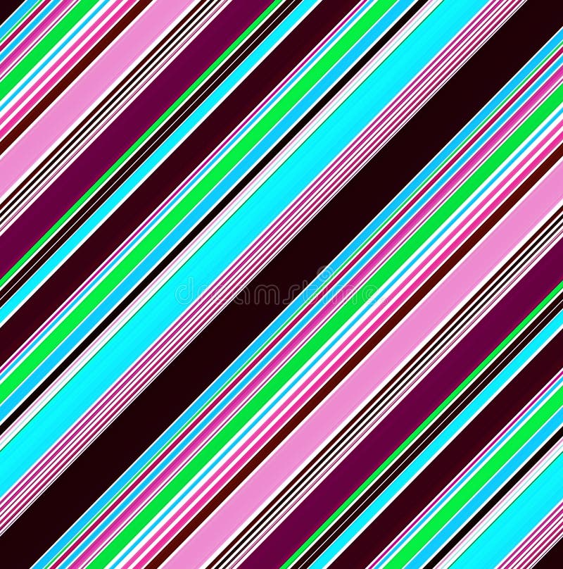 Abstract and Contemporary Digital Art Stripe Design Stock Illustration ...