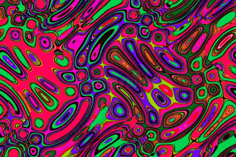 Abstract and Contemporary Digital Art Colourful Chaos Design Stock ...