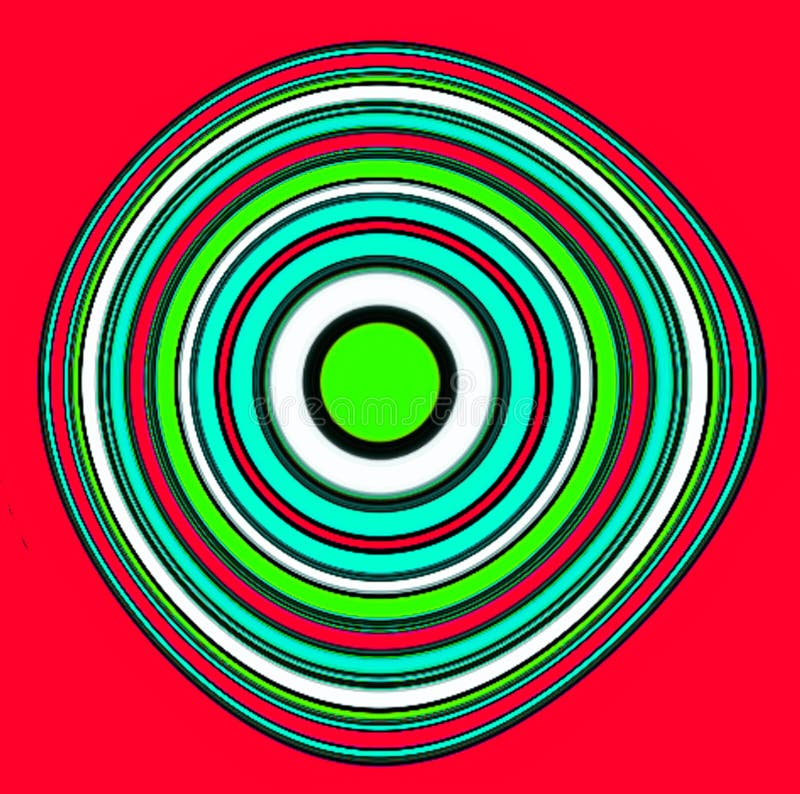Abstract and Contemporary Digital Art Colourful Circle Design Stock ...