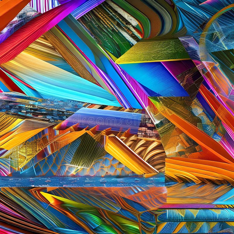 1426 Abstract Digital Art: a Creative and Eclectic Background Featuring ...