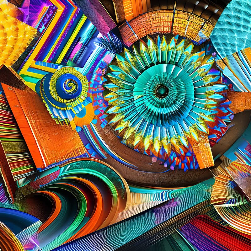 1508 Abstract Digital Art: a Creative and Eclectic Background Featuring ...