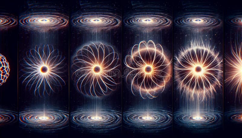Abstract Digital Art Depicting Various Stages of a Cosmic Phenomenon ...