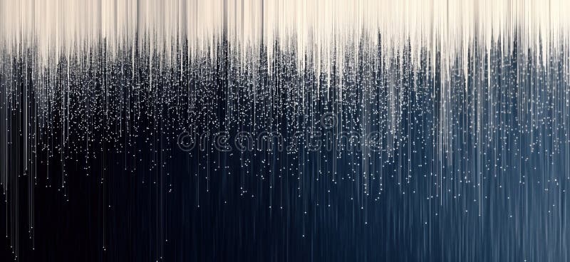 Abstract Digital Art Depicting Vertical Lines and Scattered Dots ...