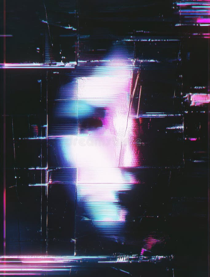 Glitch Art Abstract Digital Distortion Stock Illustration ...