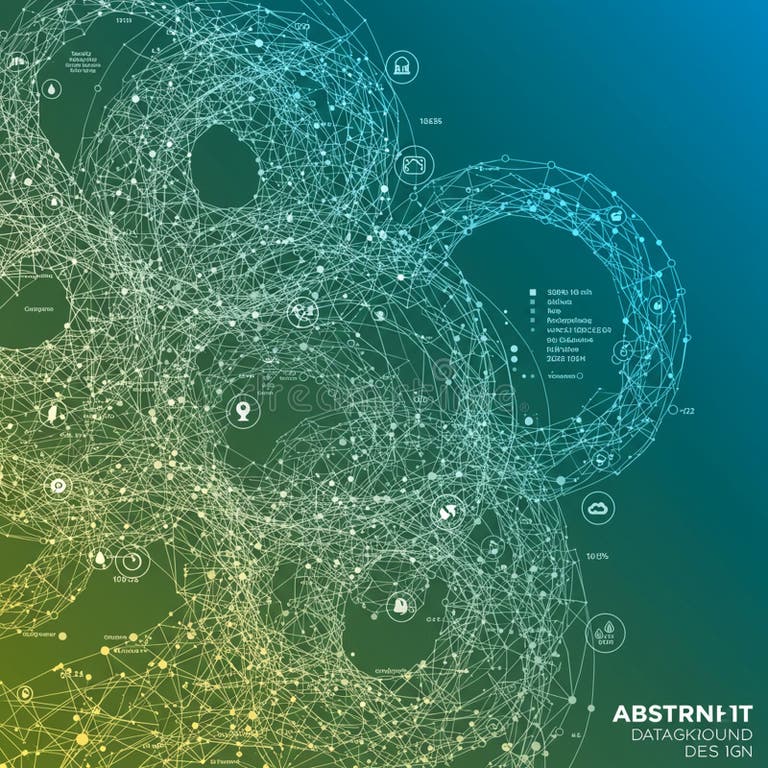 Abstract Digital Art Featuring Intricate Web-like Patterns of ...