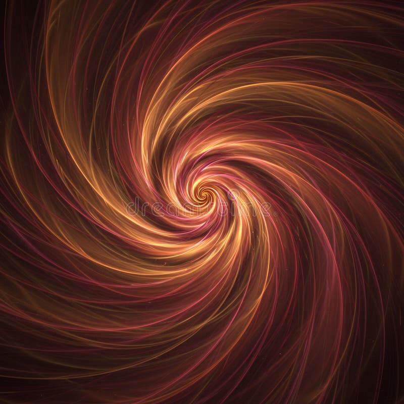 Abstract Digital Art Featuring a Swirling Vortex Design. the Spiral ...