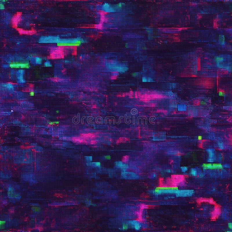 Abstract Digital Art Featuring a Vibrant Grid Pattern. the Image ...