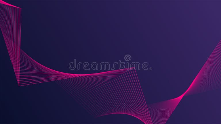 Abstract Pink Geometric Lines on Dark Background Creating Dynamic Wave ...