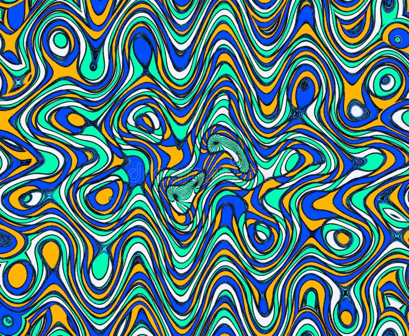 Abstract and Contemporary Digital Art Fresco Wave Design Stock ...