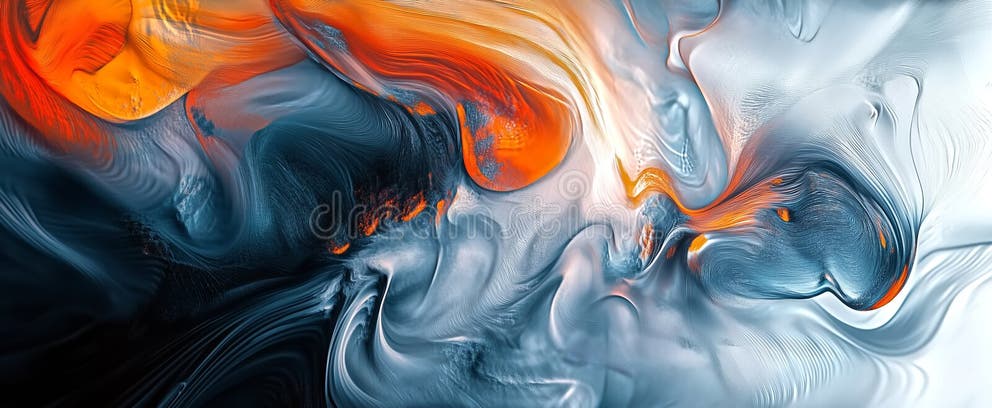 Abstract Digital Art Generated by AI Algorithmic Patterns, Gener Stock ...