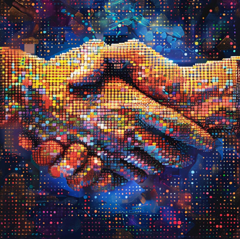 Handshake Digital Stock Illustrations – 7,937 Handshake Digital Stock ...