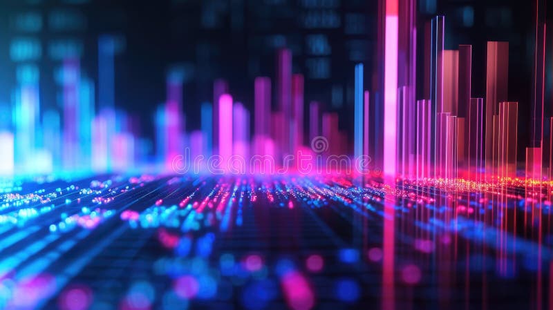 Vibrant Data Network Abstract Visualization Stock Illustration ... Vibrant Data Network Abstract Visualization Stock Illustration ...