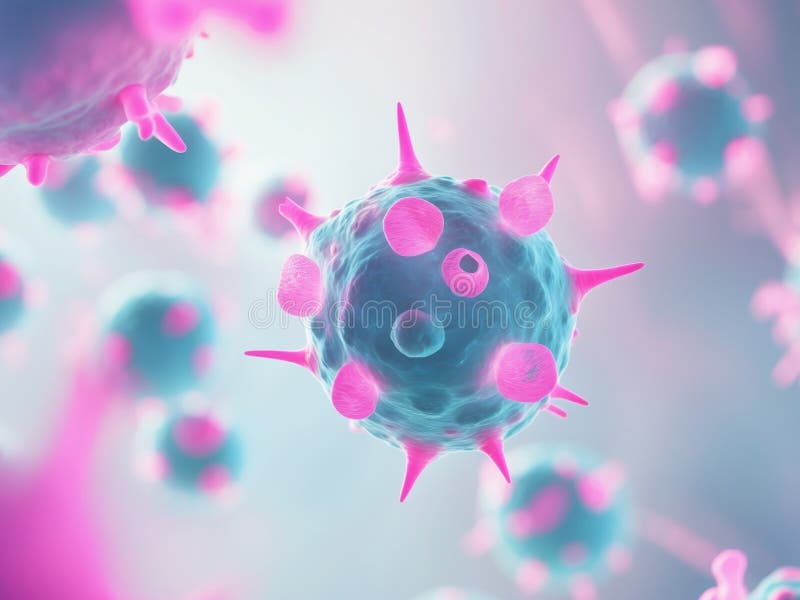 Abstract Digital Art Piece that Appears To Be Microscopic Image of ...