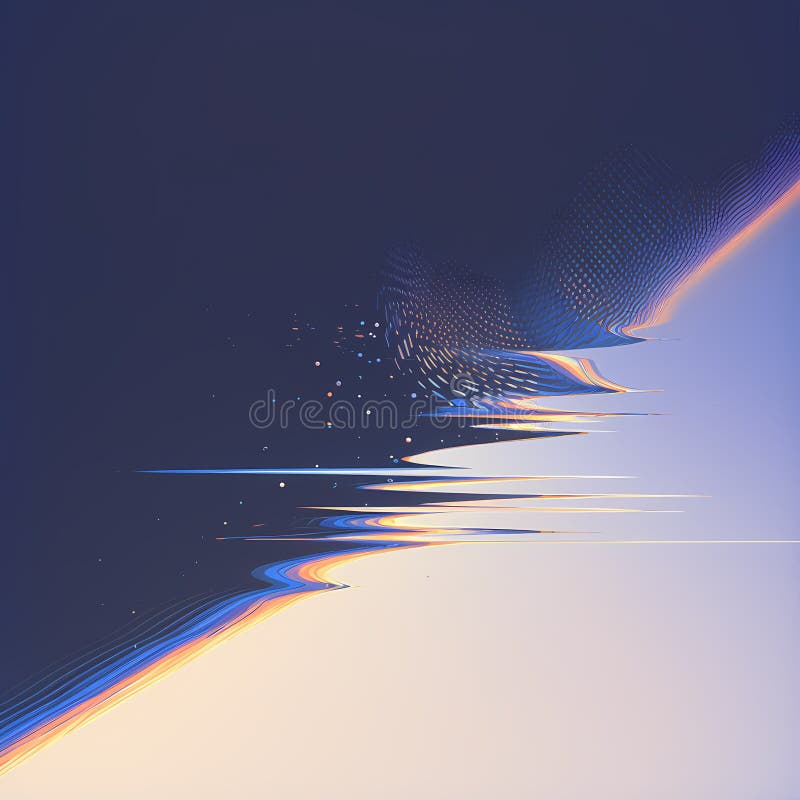 Abstract Digital Art: Ripples of Sound Stock Illustration ...