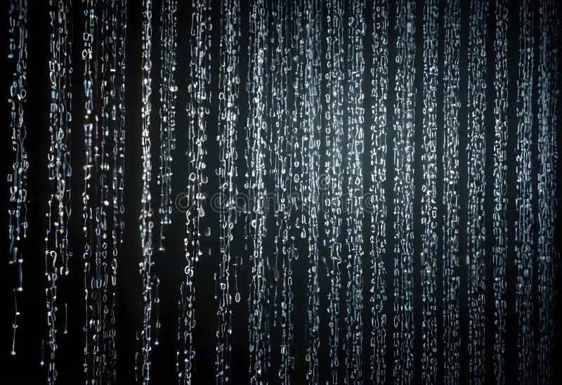 An Abstract Digital Art Piece Depicting a Flowing Curtain of White ...