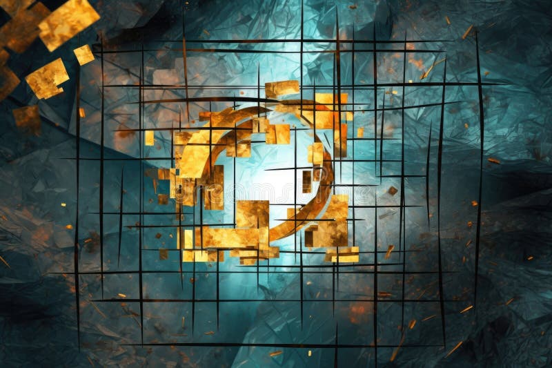 Abstract Digital Art Representing the Golden Ratio Stock Image - Image ...
