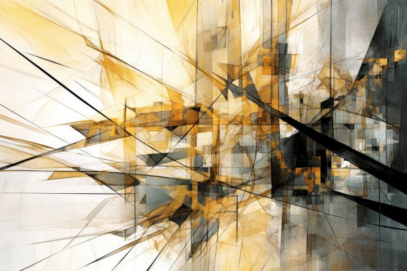 Abstract Digital Art Representing the Golden Ratio Stock Illustration ...