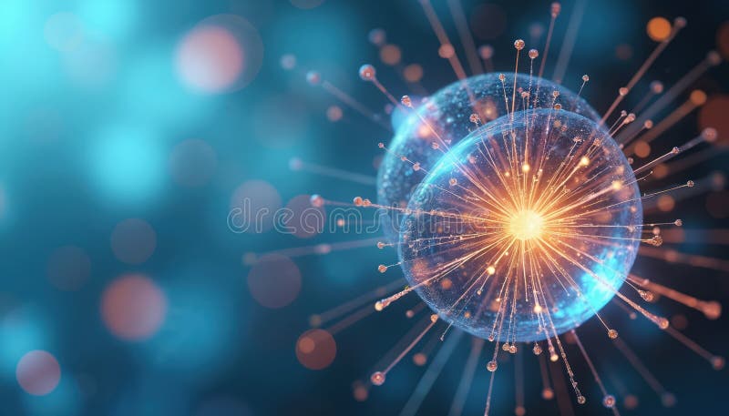 Abstract Digital Art Vibrant Quantum Vacuum Visualization. Conceptual Science Representation ...