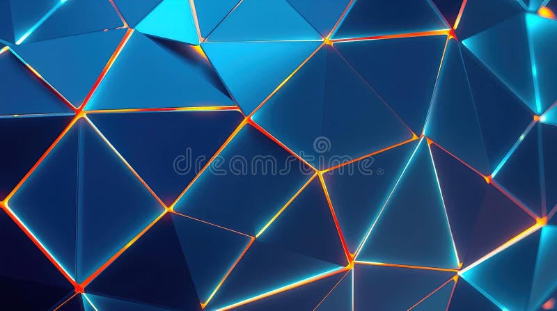 An Abstract Digital Artwork, a Complex Network of Interconnected Dark ...