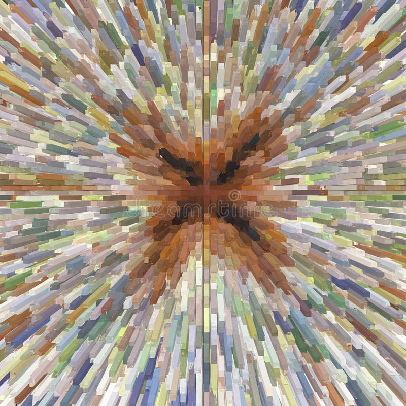 Abstract Digital Artwork with a 3D Effect, Featuring a Burst of ...