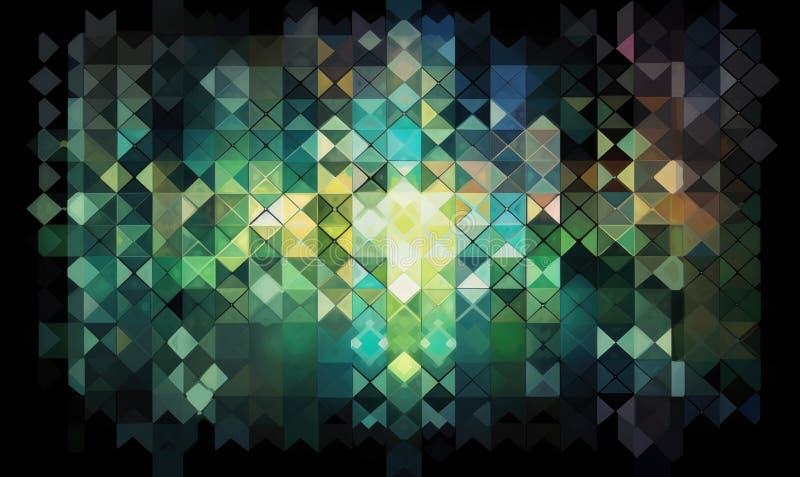 Abstract Digital Artwork: 3D Patterns and Gradient Colors Stock ...