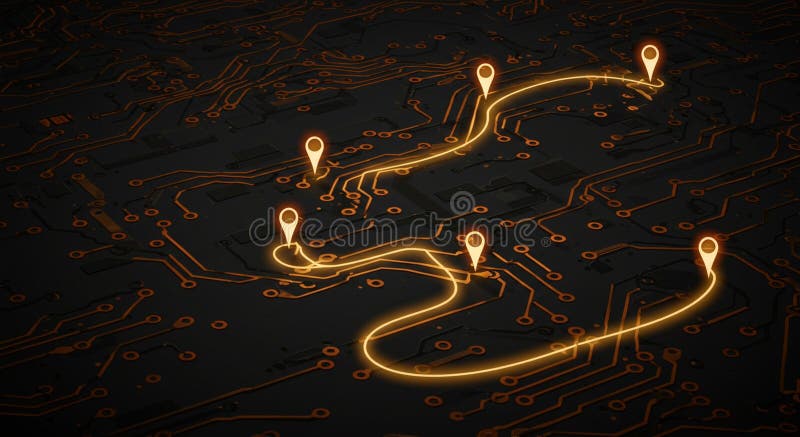Black Circuit Board Pattern Stock Illustrations – 11,588 Black Circuit ...