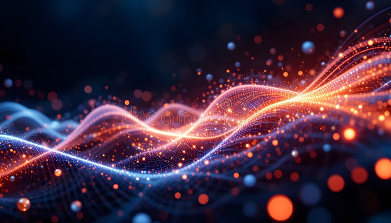 An Abstract Digital Artwork Depicting the Essence of Data and ...