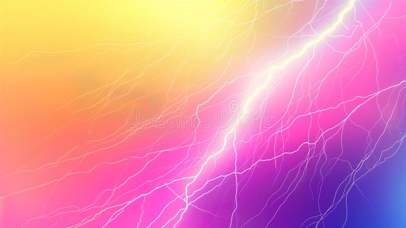 Lightning Gradient Abstract Digital Bright Yellow Pink Purple Vibrant ...