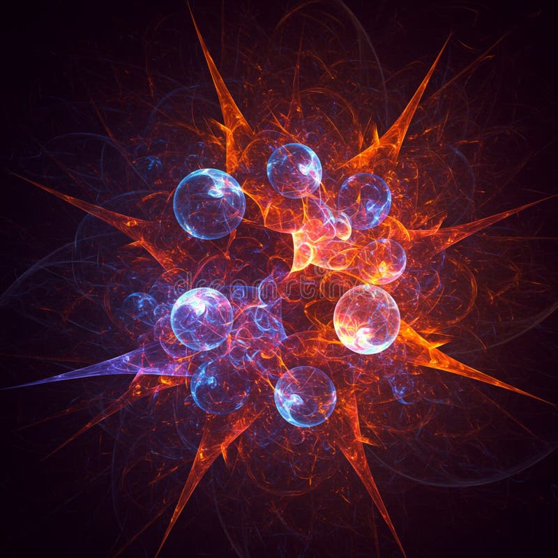 Abstract Digital Artwork Features a Dynamic Explosion of Swirling ...