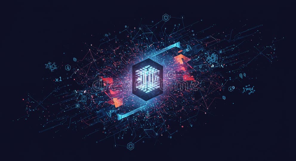 Glowing Hexagonal Structure Stock Illustrations – 9,658 Glowing ...