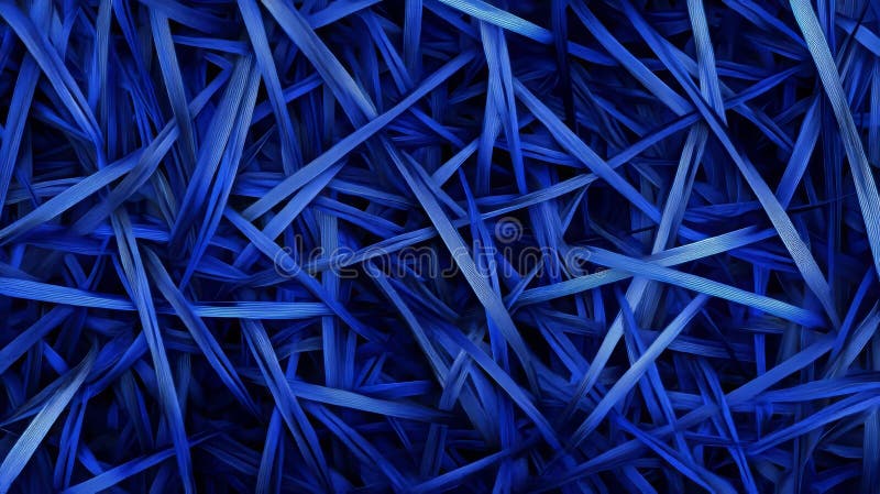Abstract Digital Artwork Featuring Dark Blue Background with Fiber ...