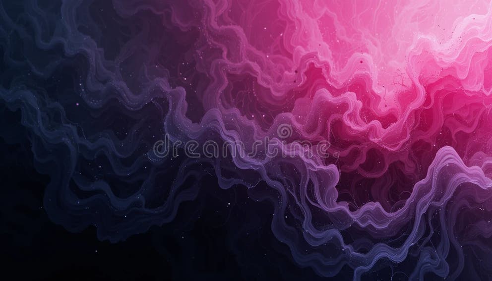 Abstract Digital Artwork Featuring Intertwining, Wavy Lines Creating a Flowing Stock ...