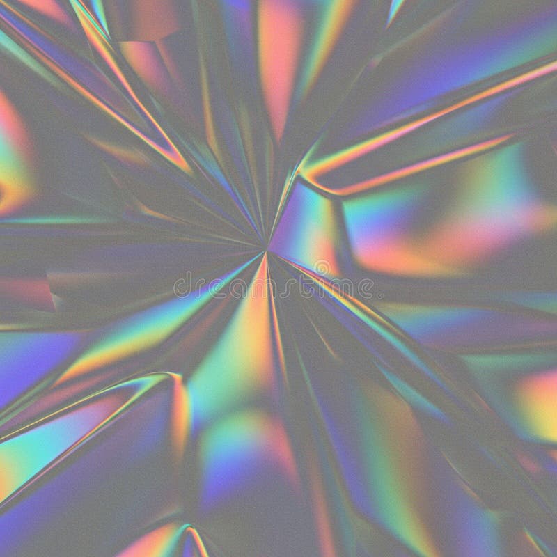 Abstract Digital Artwork Featuring Iridescent, Prism-like Patterns ...