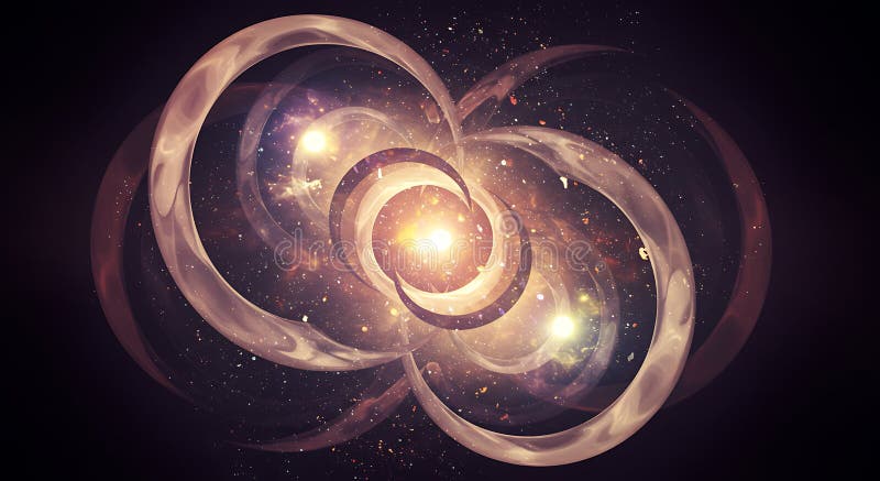 An Abstract Digital Artwork Featuring Overlapping Translucent Rings ...