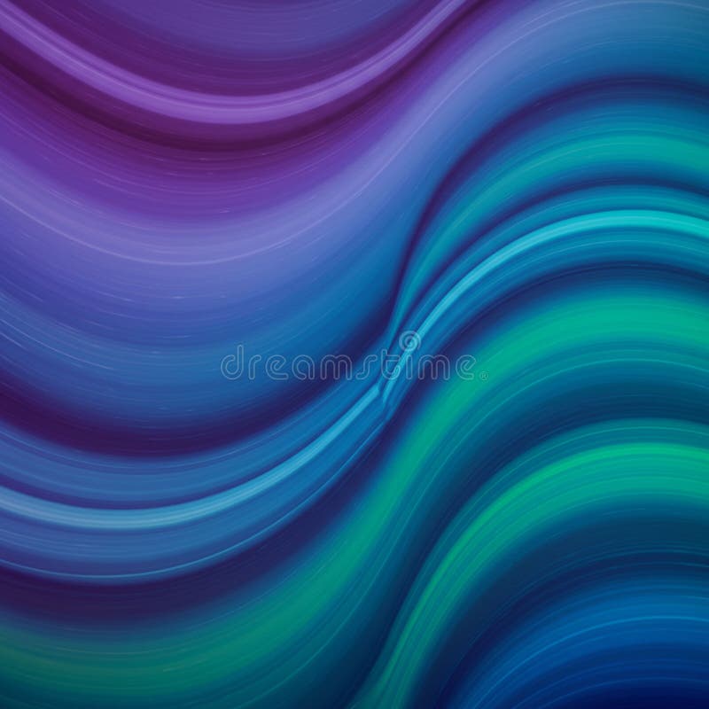 Abstract Digital Artwork Featuring Smooth, Flowing Waves in Shades of ...