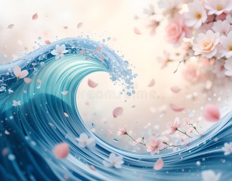 Pink White Abstract Waves Flowing Seamlessly Stock Photos - Free ...