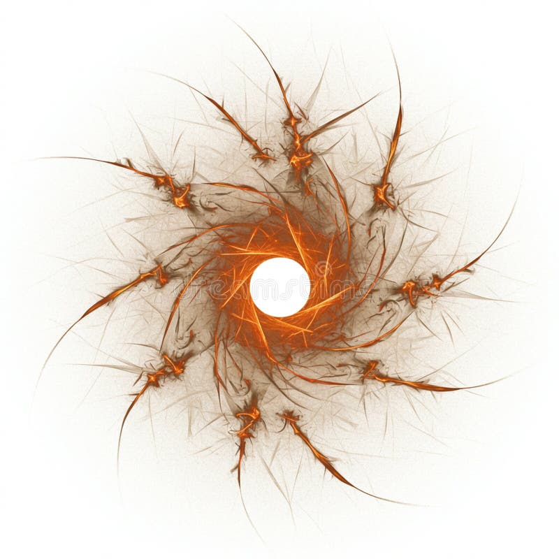 Abstract Digital Artwork Featuring a Swirling Pattern Resembling a ...