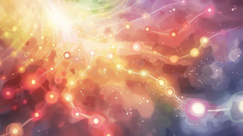 Abstract Digital Artwork Featuring Vibrant Colors and Flowing Lines ...