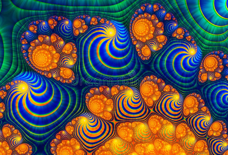 Abstract Digital Artwork. Patterns of Nature. Magic Shells. Stock ...