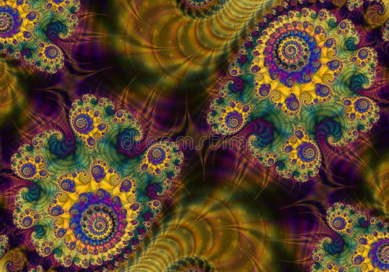 Abstract Digital Artwork. Patterns of Nature. Magic Shells. Stock ...
