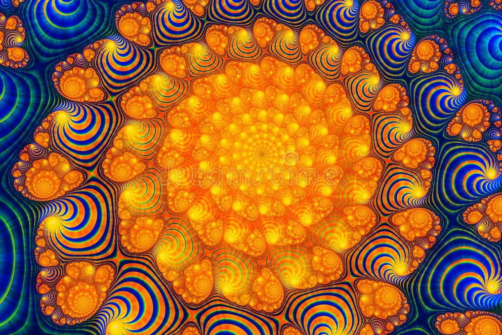 Abstract Digital Artwork. Patterns of Nature. Magic Shells. Stock ...