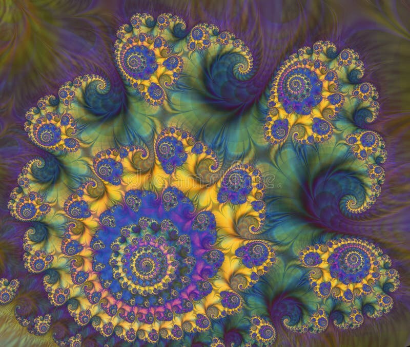 Abstract Digital Artwork. Patterns of Nature. Magic Shells. Stock ...